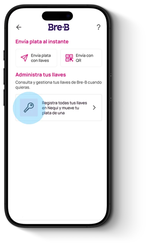 Bre‑B en Nequi: transfiere y recibe plata al instante